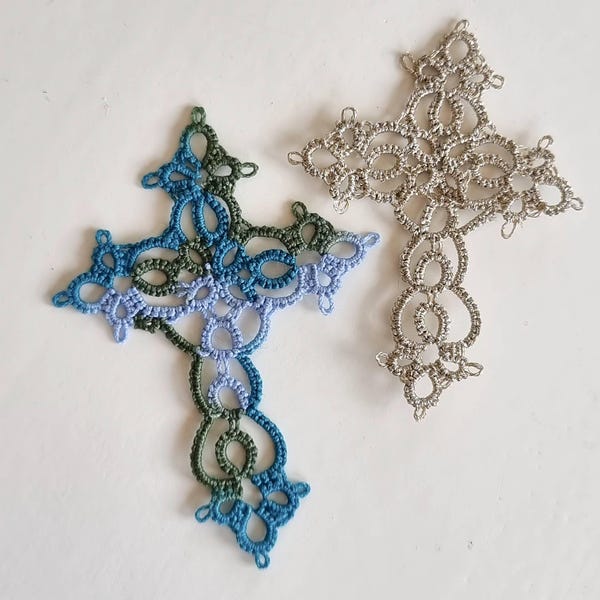Original Tatting Pattern - Tatted Cross - Etsy