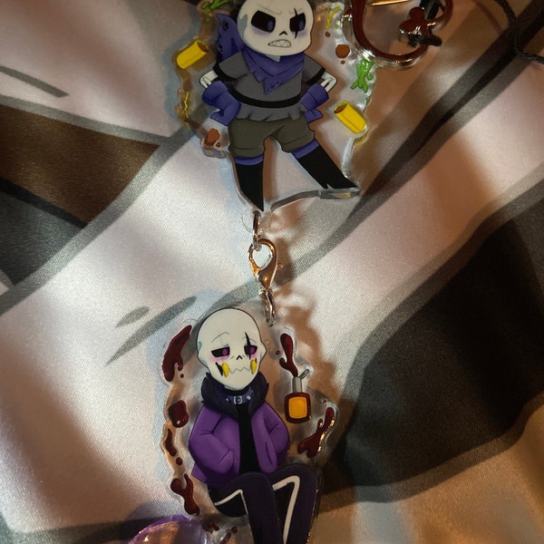 Undertale AU Linked 6.5" Acrylic Charm (individual Charms 2") - Etsy