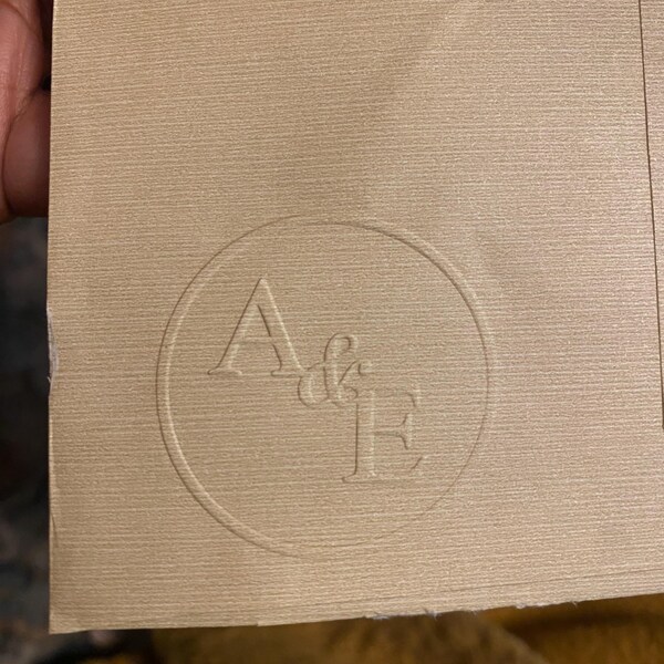 Custom Wedding Embosser Stamp, Initials Embosser, Custom Embossers ...