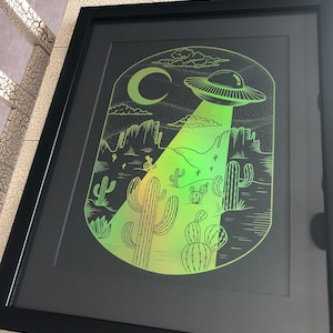 UFO Foil Print - Etsy