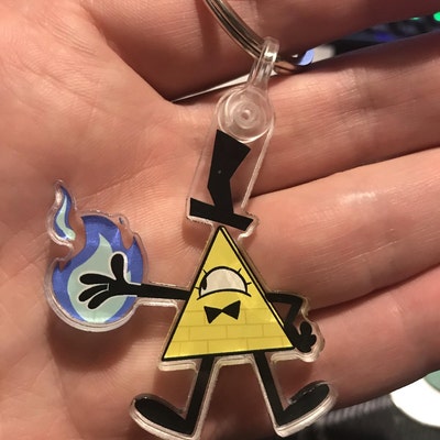 Bill Cipher Keychain - Etsy