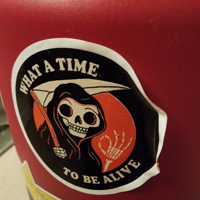 Mona Lisa Painting Vinyl Sticker, Funny Mona Lisa Sticker, Classic Art ...