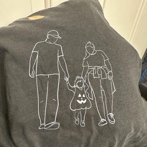Custom Portrait Shirt, Comfort Colors Custom Portrait From Photo ...