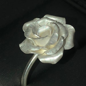 Calla Lily Ring Silver Calla Lily Botanical Ring Nature - Etsy