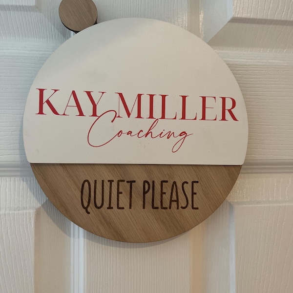 Custom Rotating Door Sign for Lawyers, Personalized Attorney Name Plate ...