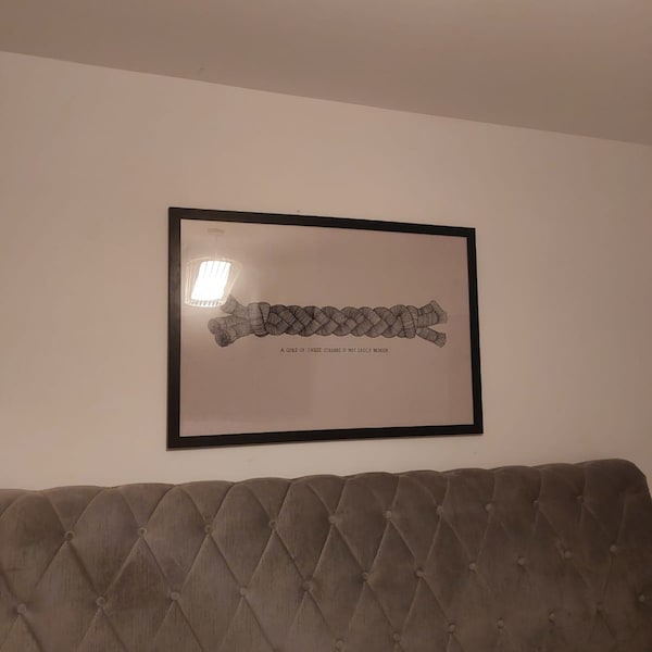 A Cord of 3 Strands, DIGITAL PRINT!, Ecclesiastes 4:12, Bible WALL Art ...