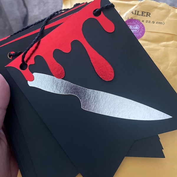 Horror Birthday Banner | Slasher Party | Halloween | Scream Birthday ...