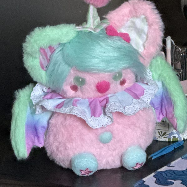 Instock Pomzy the Pom Pom Clown Bat Plush 20cm - Etsy Canada