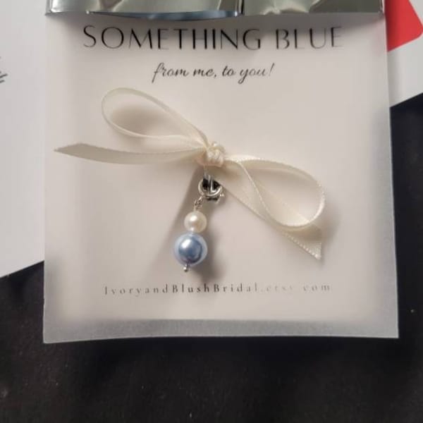 Something Blue Bracelet, Something Blue for Bride Dainty Pearl Bracelet ...