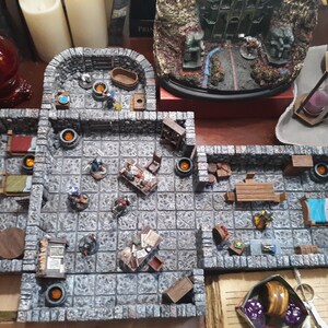 Dungeon Furniture Chests Crates Beds Barrels Altars / Painted Tiny ...