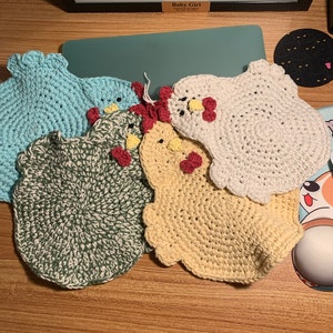 Crochet Pattern for the Swanky Chicken Trivet Potholder PDF - Etsy