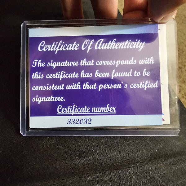 Vanna White Autographed Card With Coa - Etsy