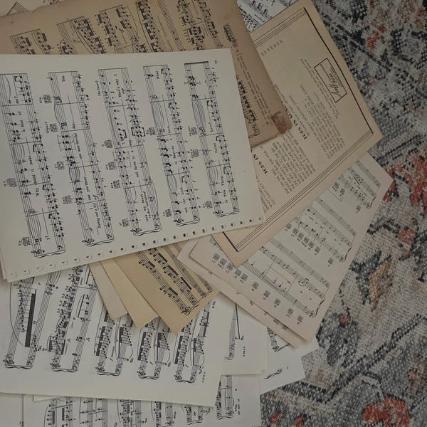 25 Vintage Music Book Pages - Etsy