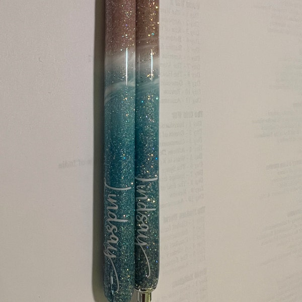 Glitter Mechanical Pencils, Custom Stainless Steel Pencils, Beach ...