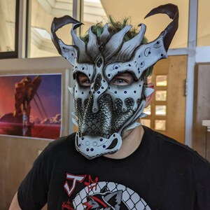 Dreaded Helmet Genuine Leather Mask - Etsy