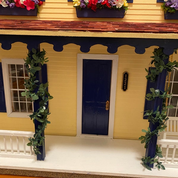 Miniature Dollhouse Custom Address Sign, Doll House Accessories, 1:12 ...