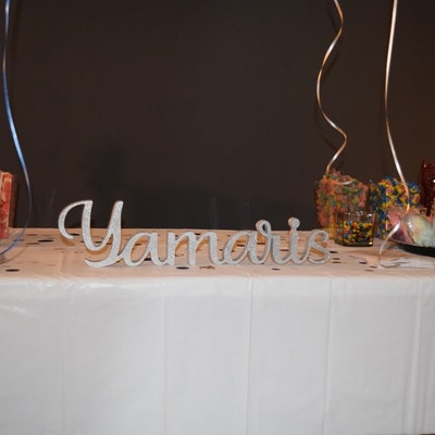 Name Sign for a Party, Custom Wood Sign 3d, Name Wood Letters, Sweet 16 ...