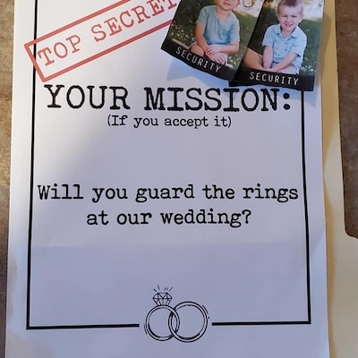 Ringbearer Proposal Ring Security Digital Download LGBTQ - Etsy