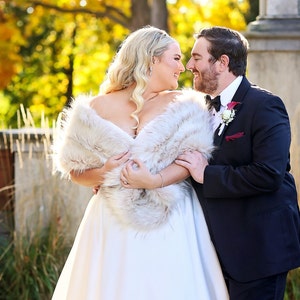 Blush Nude Faux Fur Bridal Wrap, Wedding Fur Shrug, Bridal Fur, Fur ...