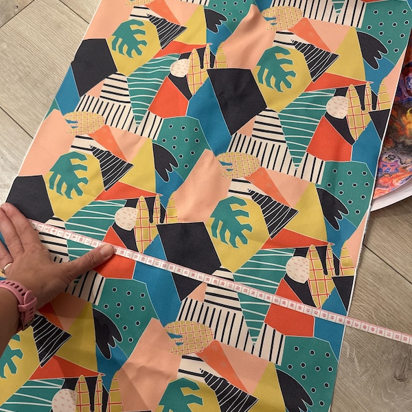 Patterns VISCOSE Fabric 100%, Eco-print, Printed Viscose Fabric ...