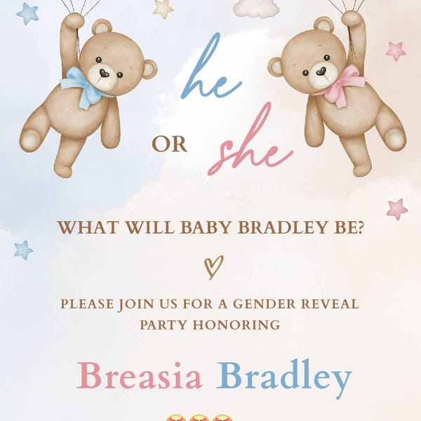 Pink Teddy Bear Cupcake Toppers Baby Shower Dessert Labels Teddy Bear ...