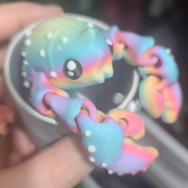 3D Printed Mini Flexi Animal Fidget 3D Printed Fidget Toy Flexi Toy ...