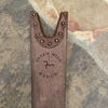 Boot Jack, Black Walnut With Water Buffalo Leather - Made in Texas ...