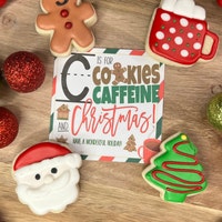 Christmas Teacher Gift Tags, C is for Caffeine and Coffee, Teacher ...