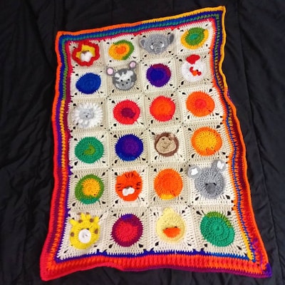 Crochet Duck Square Pattern // Duck Granny Square Motif // Crochet Duck ...