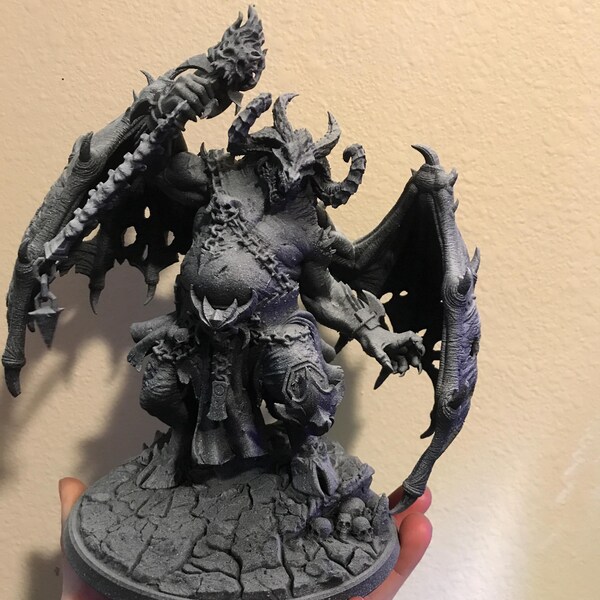 Corrupted Dwarf 3D Printed Resin Miniature 4K Statue, Hand-painted ...