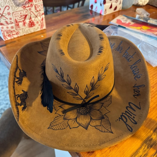 Tumbleweed - Authentic Hand Burned Hat, Wild Child, Wheat, Best Seller ...
