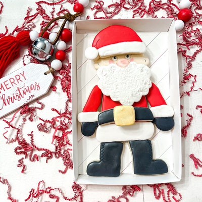 8 Piece Santa Cookie Cutter Set - Etsy