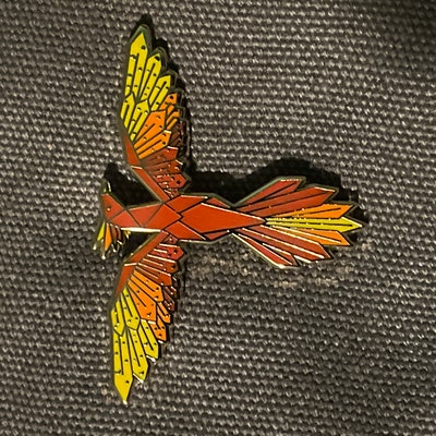 Fire Phoenix Hard Enamel Pin - Etsy