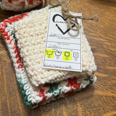 Crocheted With Love Printable Labels Crochet Labels PDF Gift Tags ...