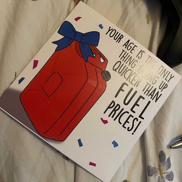 Fuel Prices Birthday Card, Meme Birthday Card, Petrol Prices, Funny ...