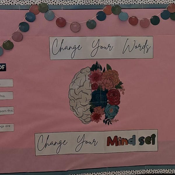 Growth Mindset Bulletin Board Classroom Bulletin Board Growth Mindset ...