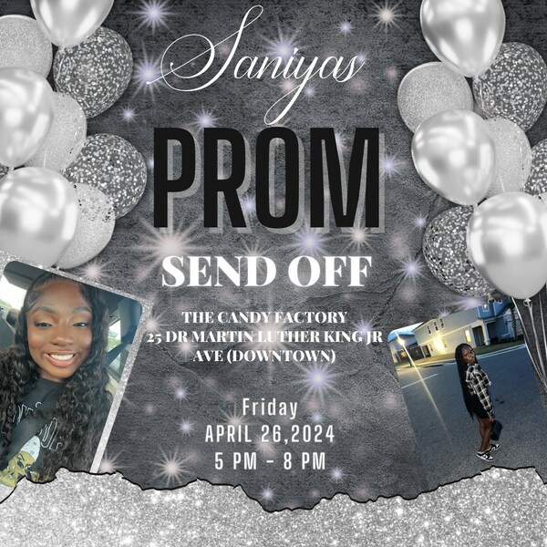 Prom Invitation, Prom Send off Flyer, Prom Invitation Flyer, Prom Flyer ...