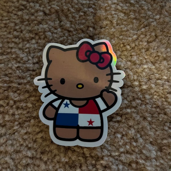 Jamaica Cat Vinyl Sticker - Etsy