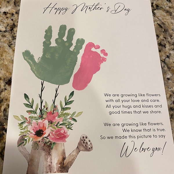 Handprint Craft for Kids | Handprint Art | Keepsake Birthday Gift ...