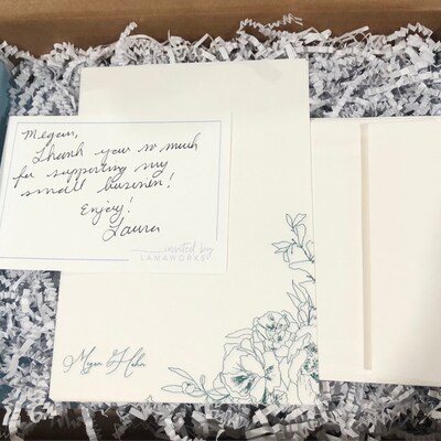 Sophisticated Letter Writing Stationery Set Personalized Gift Custom ...