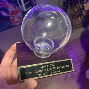 Baseball Home Run Trophy Ball Holder Protective Display Case-free ...