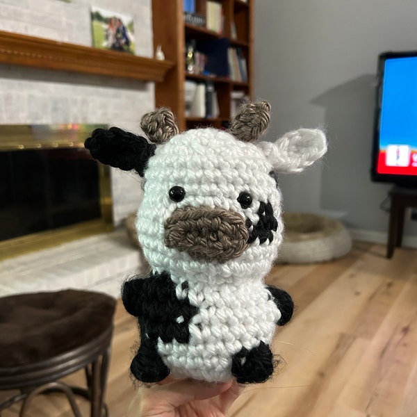 Cow No Sew Crochet Pattern, No Sew Amigurumi Crochet Patterns, Crochet ...