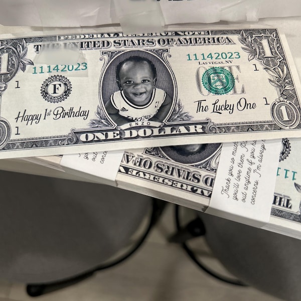 Personalized Collectable 2 Dollar Bill, Your Picture on 2 Dollars Bill ...