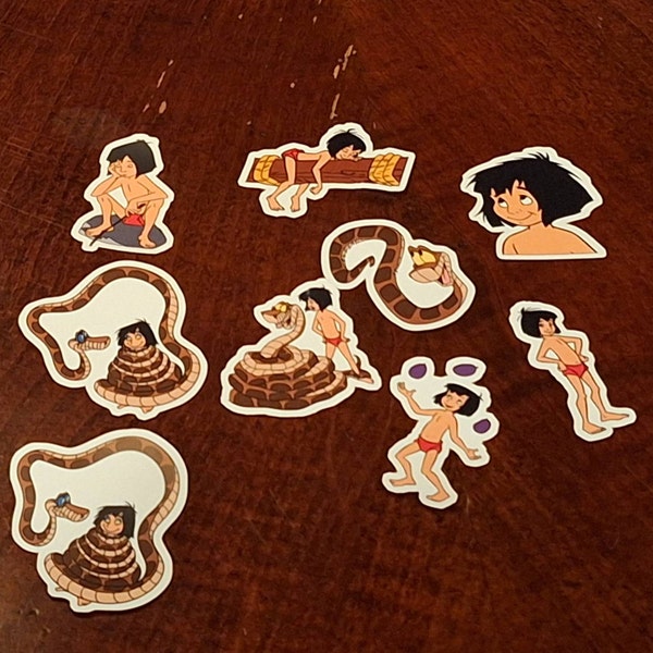 The Jungle Book Stickers | Vinyl Sticker for Laptop, Scrapbook, Phone ...