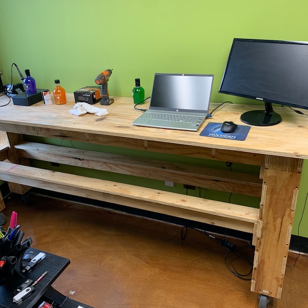 2x8 Workbench Table CNC Table Files , Workbench Plans, Fusion 360 STEP ...