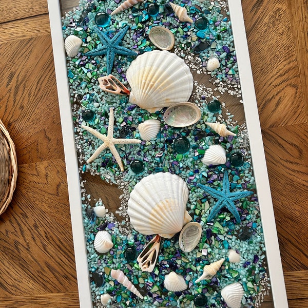 Seashell Decor/seaglass Wallart/beach Wall Art/coastal Decor/ocean ...