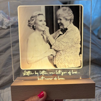 Acrylic Picture Frame With Light, Personalized Stand, Christmas Gifts ...