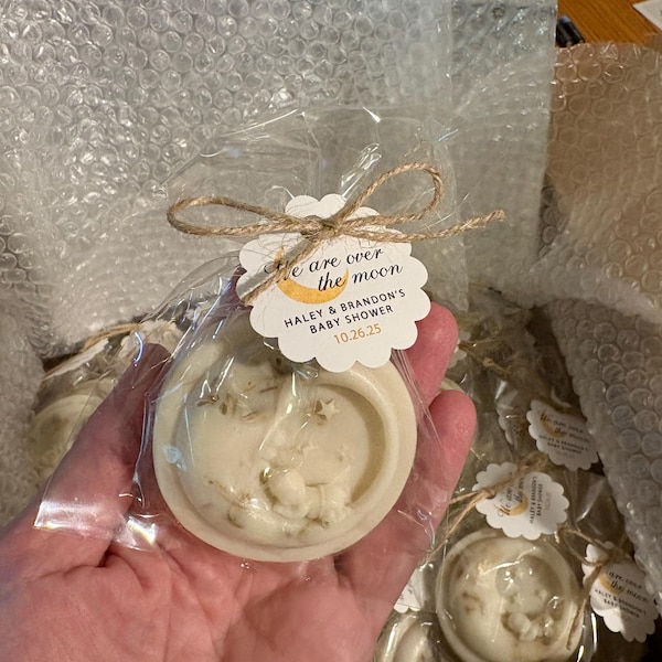 Honey Oatmeal Soap Favors - Over the Moon Baby Shower, Star Little Sky ...