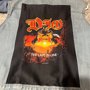 Eddie Munson Costume Dio Back Patch for Denim Jacket 11x17 Fabric Ships ...