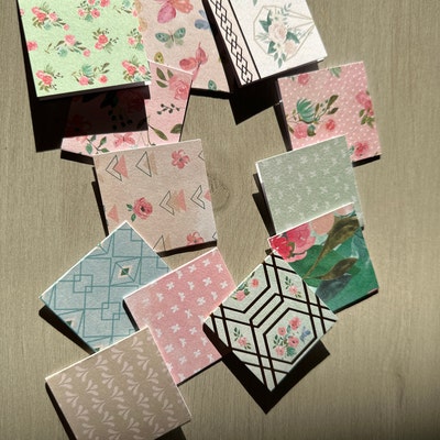 3 X 3 Mini Note Cards / Blank Note Cards / Thank You Cards / Mini Thank ...